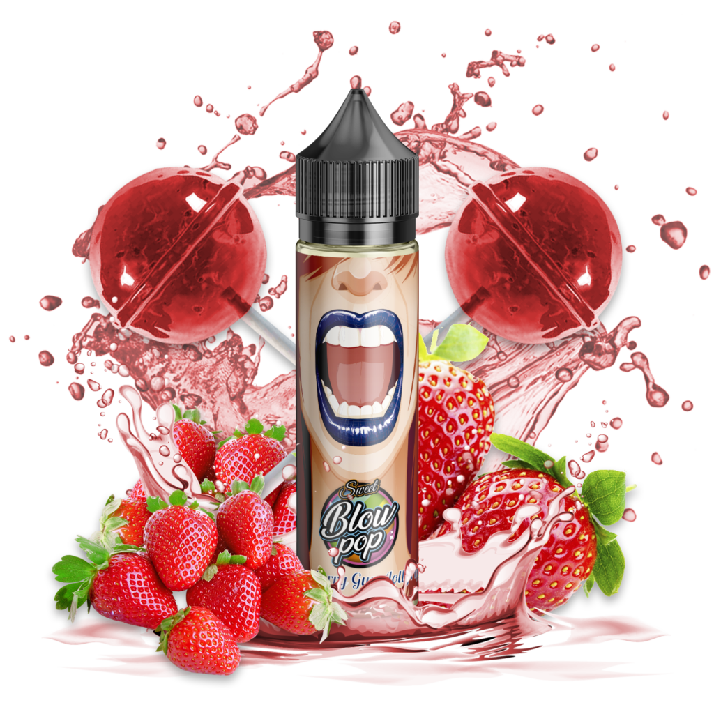 SWEET BLOW POP STRAWBERRY GUM LOLLYPOP 50ML Mundo Vapor