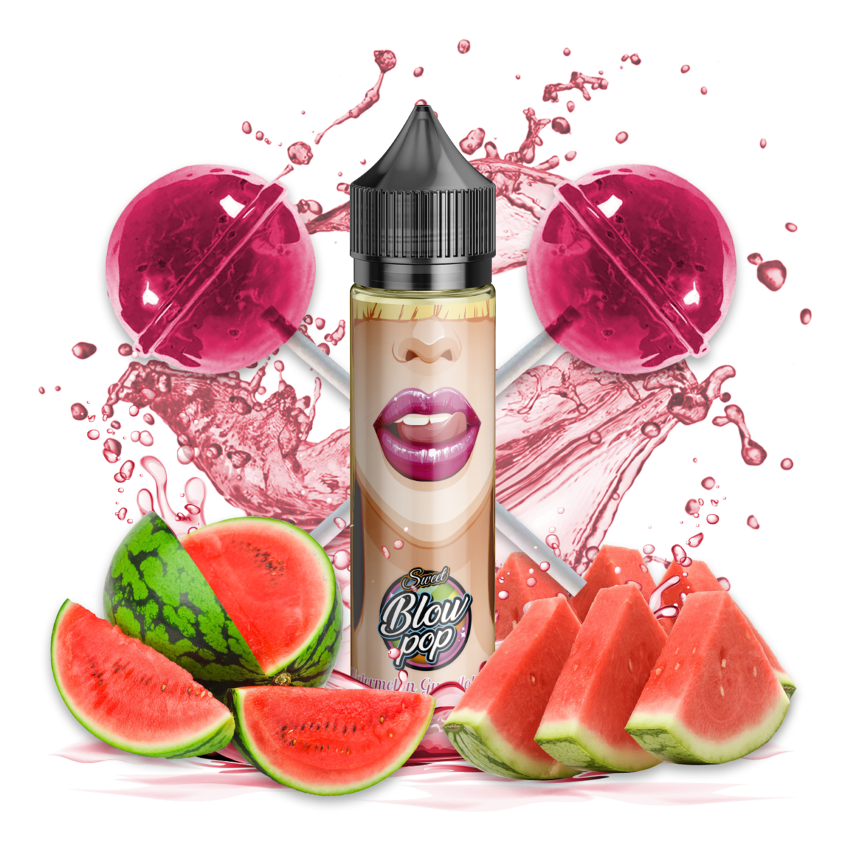 SWEET BLOW POP WATERMELON GUM LOLLYPOP 50ML Mundo Vapor