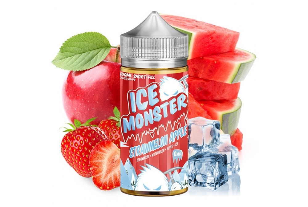 FRUIT MONSTER - STRAWBERRT WATERMELON APPLE ICE 100ML - Mundo Vapor